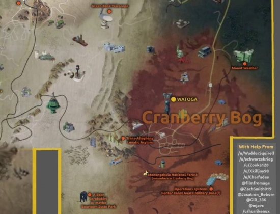 Mapping Fallout 76: John Barton explores Cranberry Bog - West Virginia ...